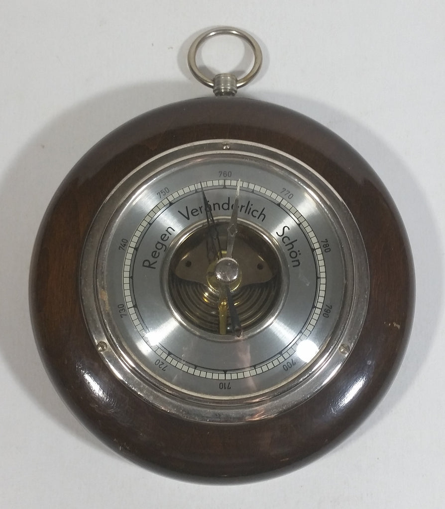 Vintage Lufft Regen Veranderlich Schon Walnut Wood Cased Barometer ...
