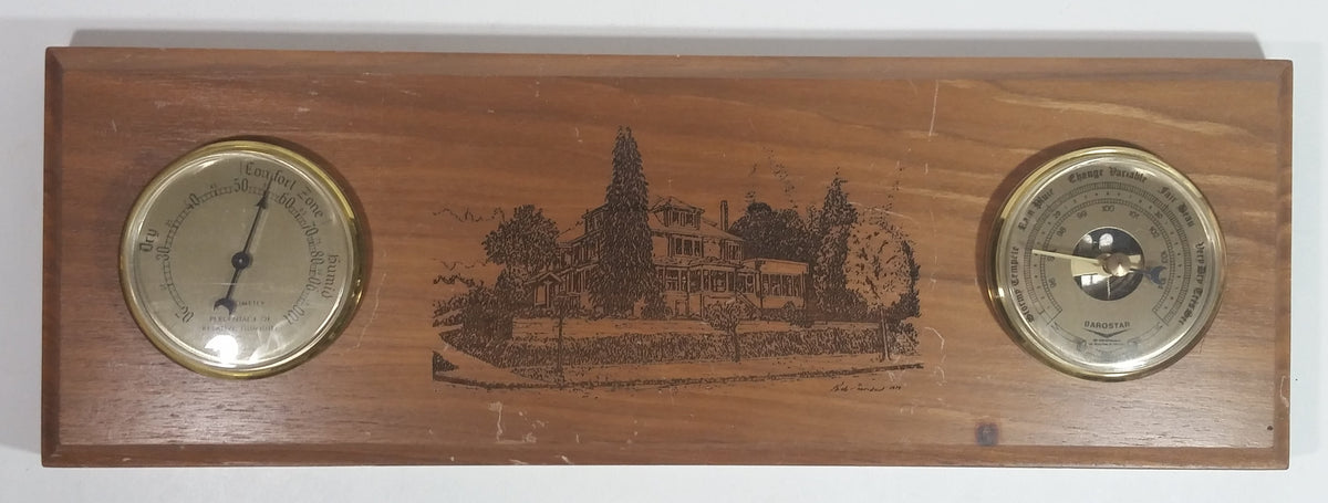 Barostar Laser Engraved Wood Weather Station Barometer Humidity ...
