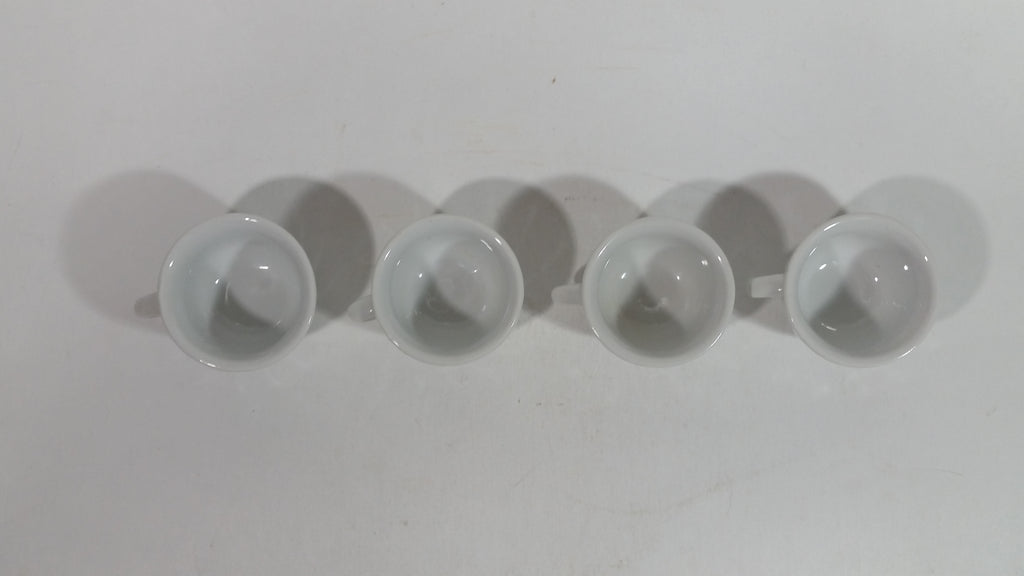 Set of 4 Small Tiny Miniature Children's Kids Tea Cups With Pink Flora ...