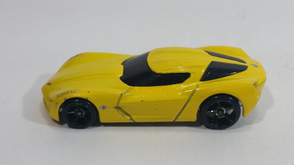 2010 Hot Wheels 2009 Corvette StingRay Concept Yellow Die Cast Toy Car ...
