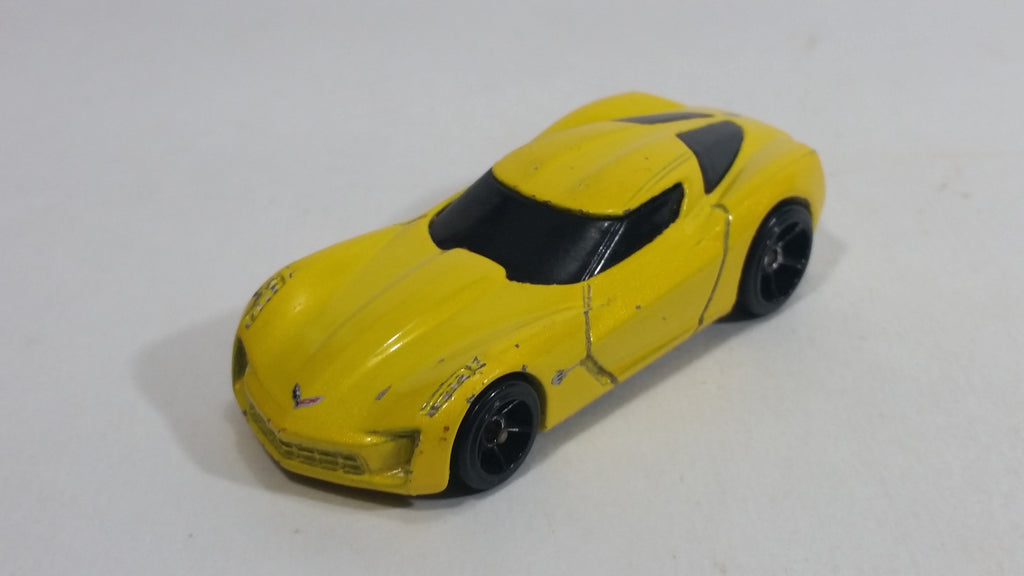 2010 Hot Wheels 2009 Corvette StingRay Concept Yellow Die Cast Toy Car ...