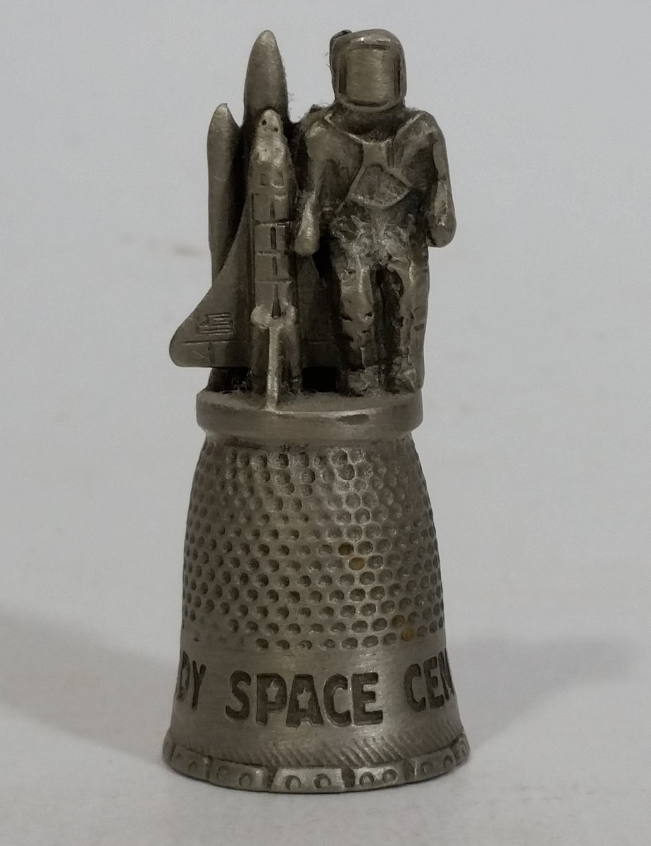 Kennedy Space Center Florida Pewter Metal Thimble With Astronaut and S ...