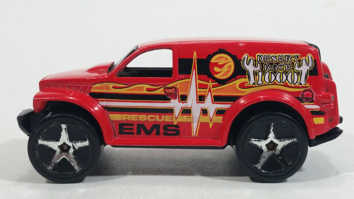 2008 Hot Wheels Desert Race 1000 Power Panel Red Die Cast Toy Car Vehi ...