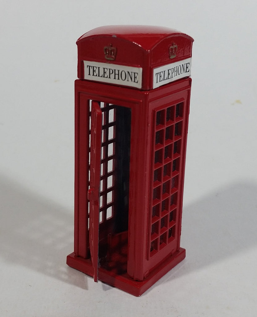 London Royal Telephone Phone Booth with Opening Door Red 3 3/4" Tall D ...
