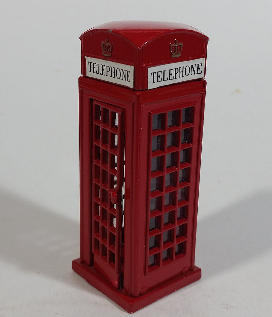 London Royal Telephone Phone Booth with Opening Door Red 3 3/4" Tall D ...