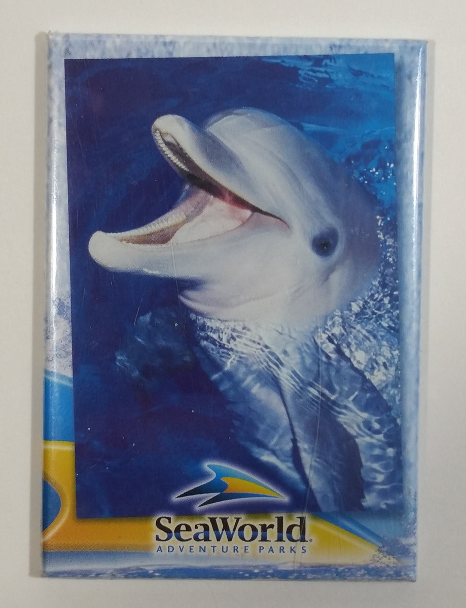 SeaWorld Adventure Parks Dolphin Themed Fridge Magnet 2 1/8" x 3 ...