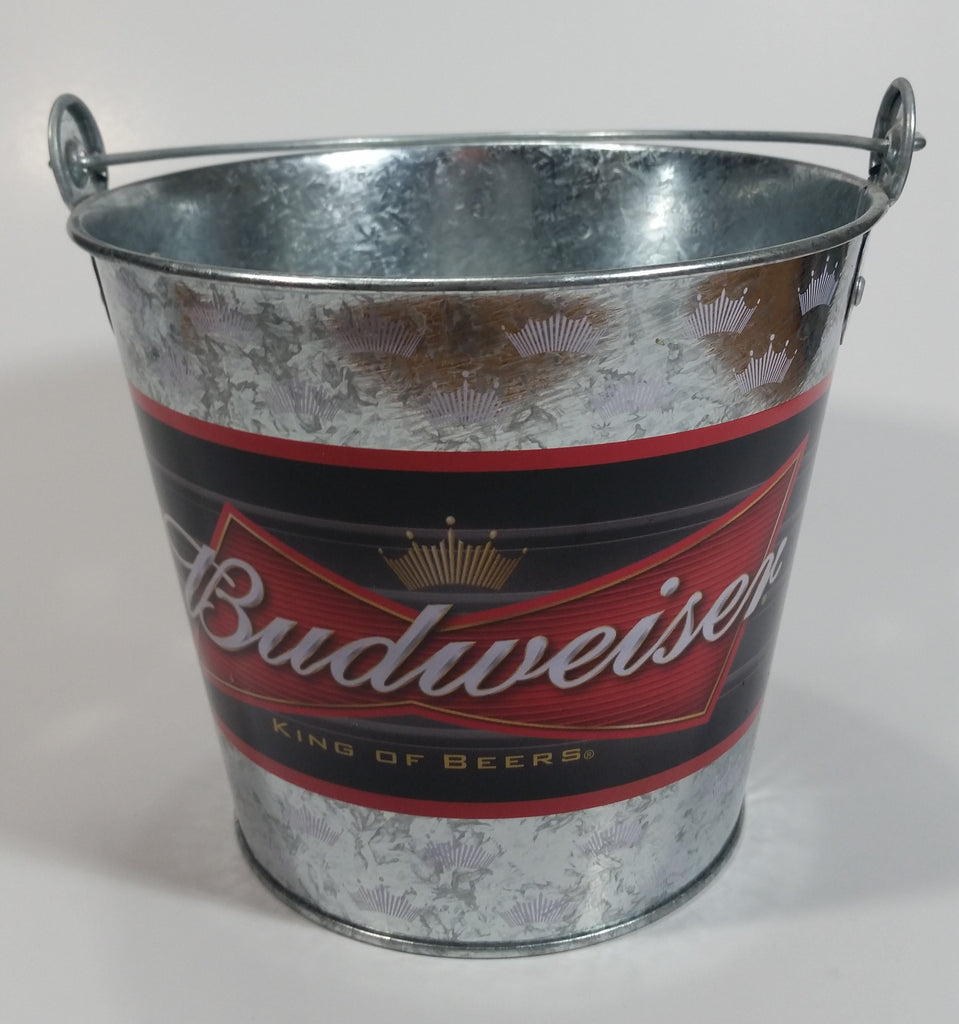 2006 Anheuser-Busch Budweiser King of Beers Galvanized Metal Ice Bucke ...