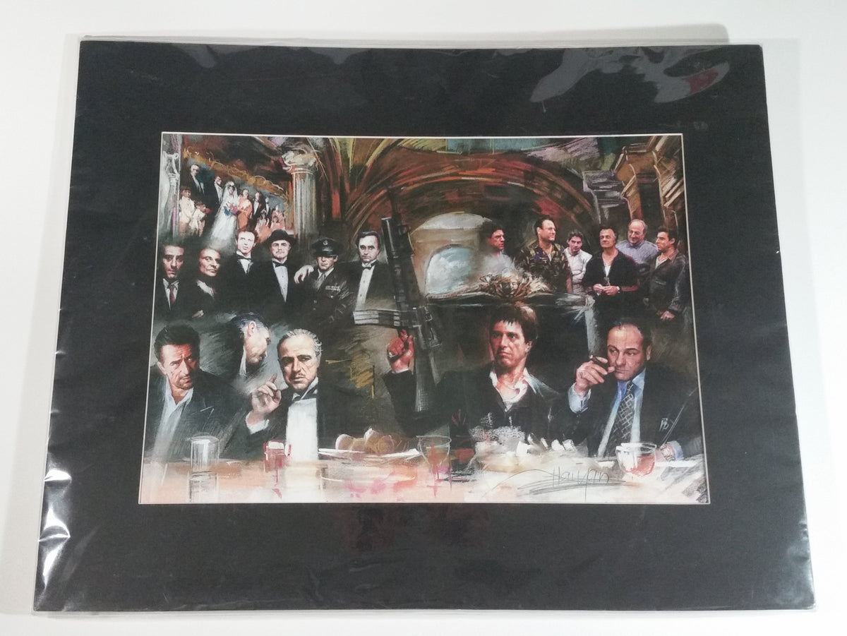 Gangster Collage of Television Movie Film Mob Mafia Bosses Signed Colo ...
