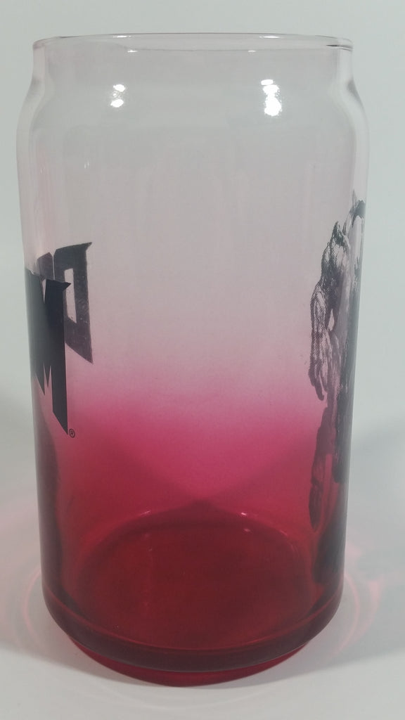 Doom Computer and Video Game Can Shaped Red and Clear 5 1/4" Tall Glas ...