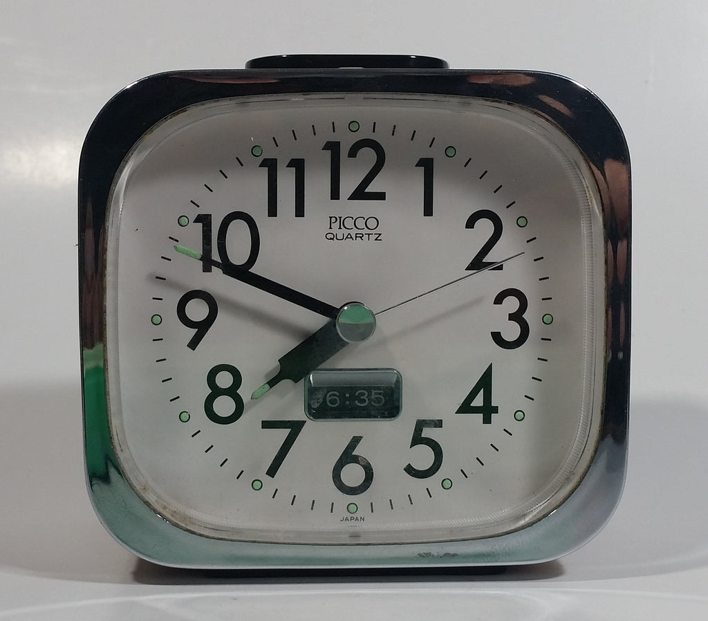 Picco Quartz Glow in The Dark Travel Alarm Clock - Working - Made in J ...
