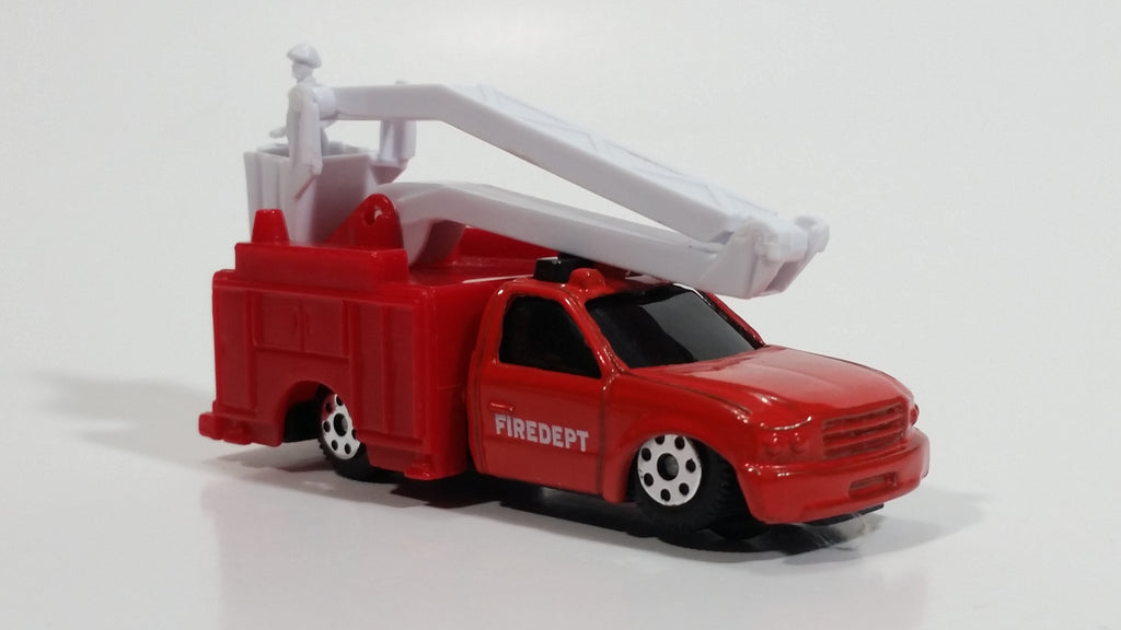 Maisto Fire Truck "Dept Incendie" Red Die Cast Toy Bucket Rescue Emerg ...