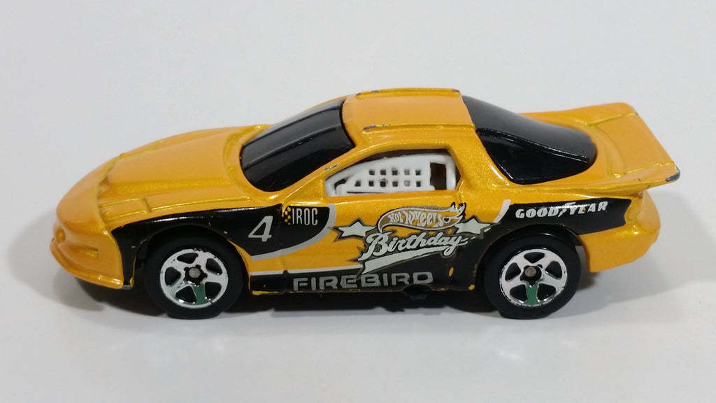 2003 Hot Wheels B-Day Pontiac IROC Firebird Metallic Yellow Pearl Die ...