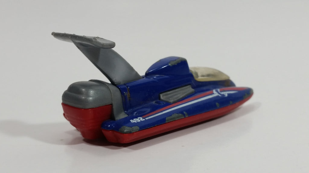 2000 Matchbox Ocean Explorer Hydroplane Blue and Red Die Cast Toy Car ...
