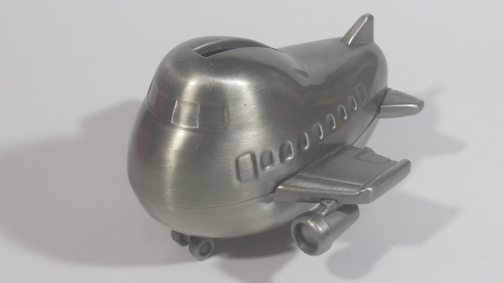Stubby Kids Style Airplane Jet Liner Metal Coin Bank – Treasure Valley ...