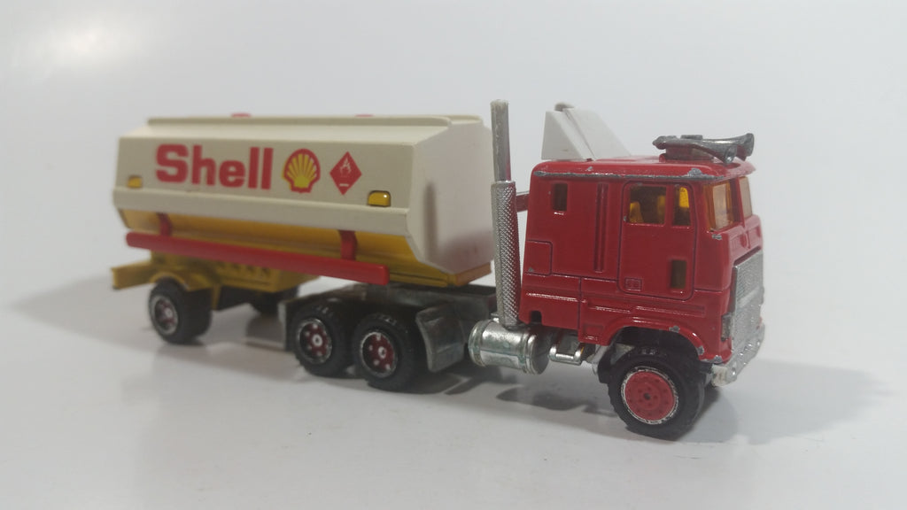 Vintage Majorette Shell Oil Fuel Tanker Trailer and Semi Tractor Truck ...