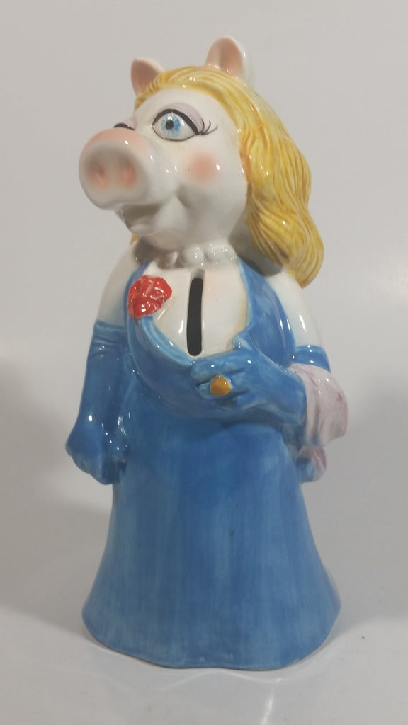 Sigma The Muppets Miss Piggy in Blue Dress 8" Tall Ceramic Coin Bank ...