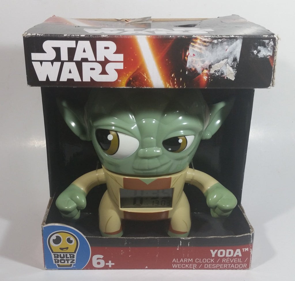 2015 Bulb Botz Star Wars 7 1/2" Tall Yoda Character Alarm Clock Still ...