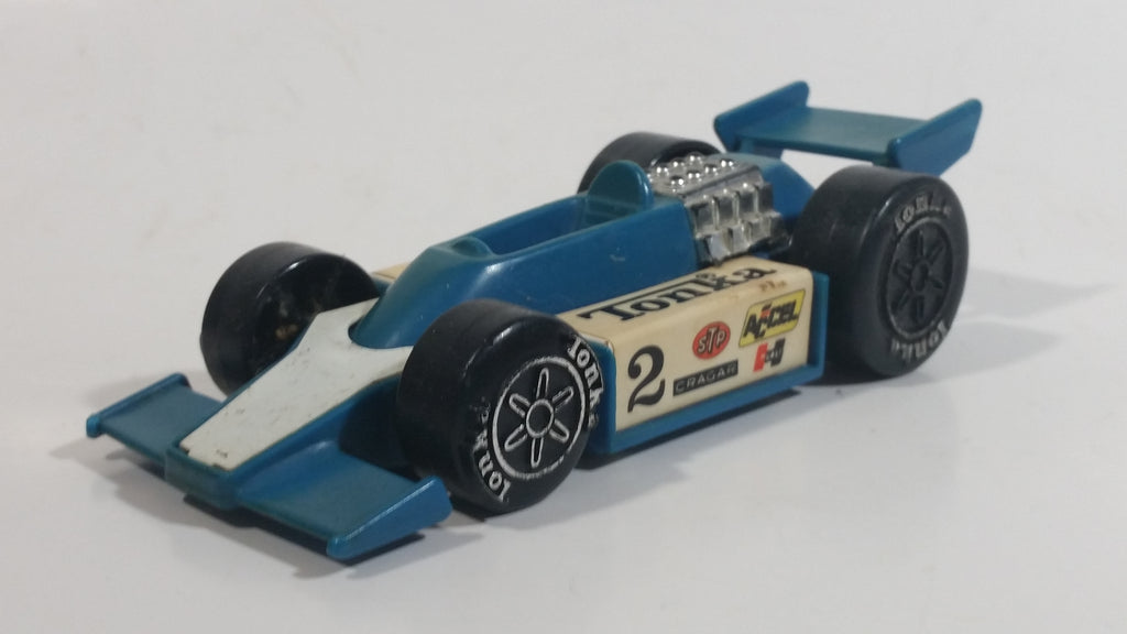 Vintage 1979 Tonka Indy Race Car Blue Plastic and Metal Toy Vehicle Ma ...