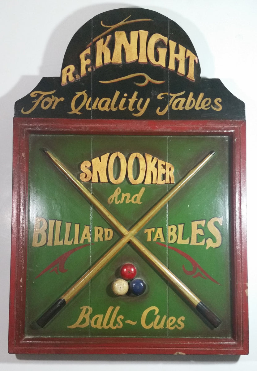 Vintage R.F. Knight "For Quality Tables" Snooker and Billiards Tables ...