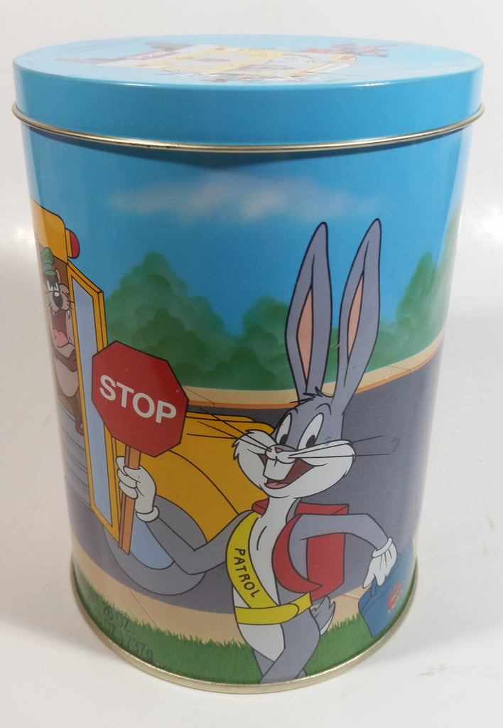 1990 Warner Bros Looney Tunes School Bus Brach's Jelly Beans Tin Canis ...