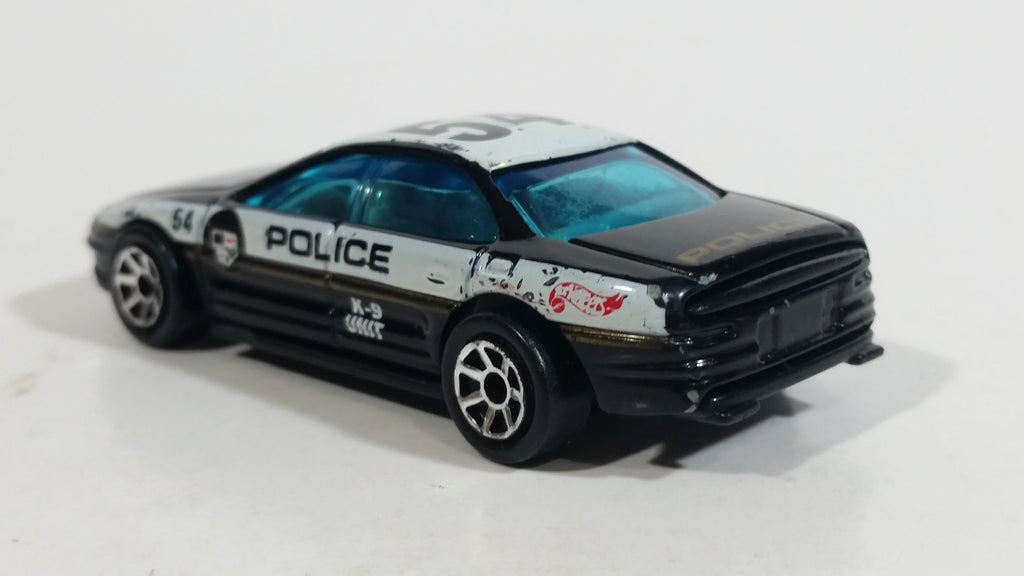 1997 Hot Wheels '93 Warner Oldsmobile Aurora Black and White #54 Polic ...