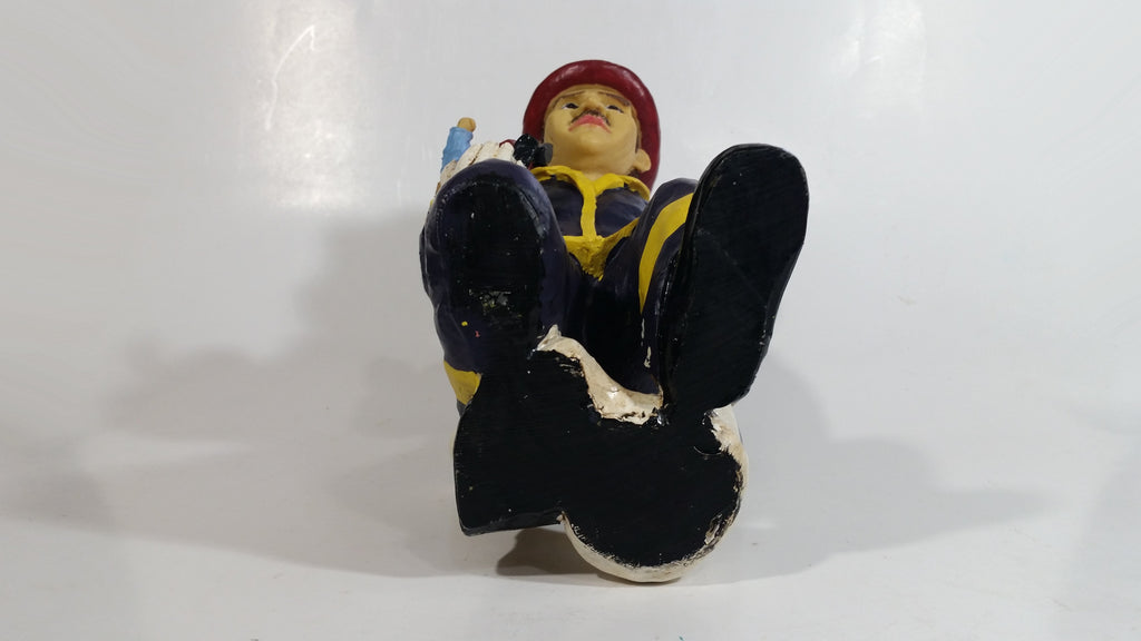 Fireman Firefighter Holding A Young Child Heavy Wine Bottle Holder Scu ...