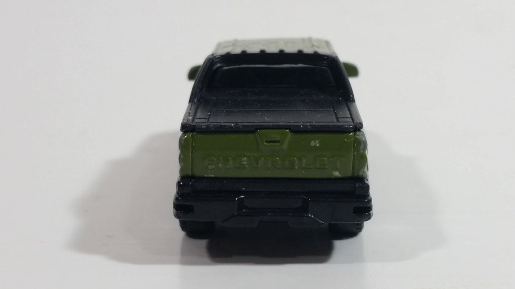 2009 Matchbox Croc Zoo Chevy Avalanche Truck Olive Green MB86 Die Cast ...