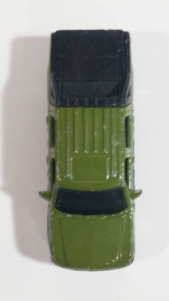 2009 Matchbox Croc Zoo Chevy Avalanche Truck Olive Green MB86 Die Cast ...