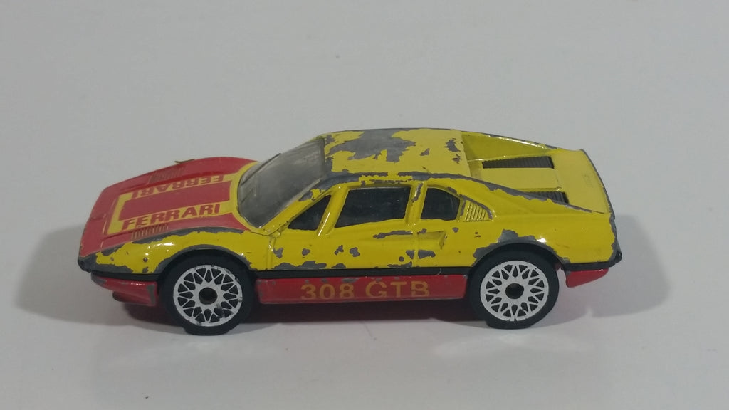 Vintage 1986 Matchbox No. 70 Ferrari 308 GTB Yellow and Red Die Cast T ...