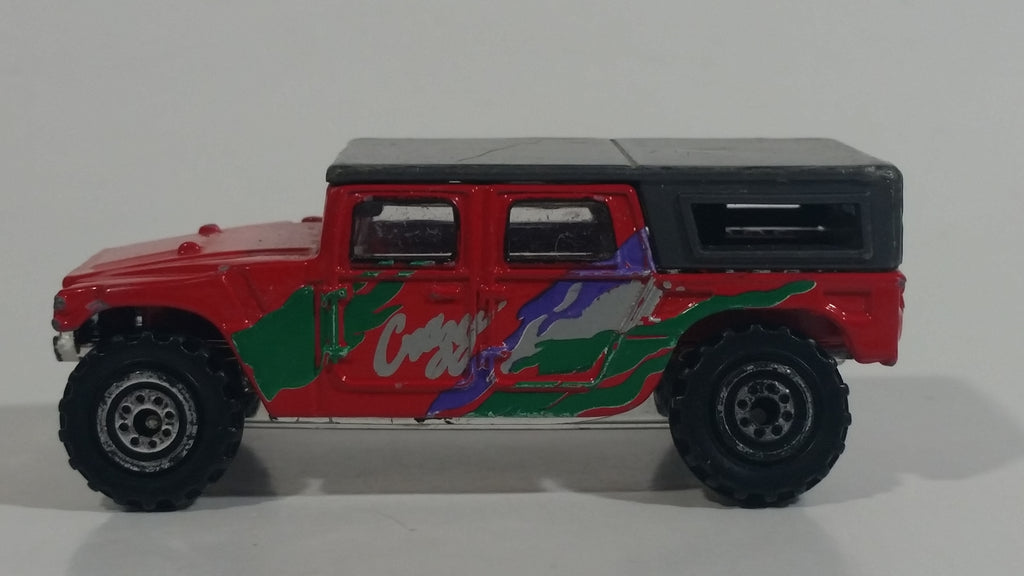 Unknown Brand Hummer Red with Black Roof Die Cast Toy Car Vehicle ...