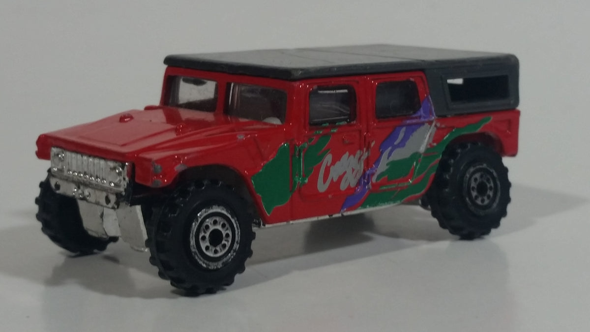 Unknown Brand Hummer Red with Black Roof Die Cast Toy Car Vehicle ...