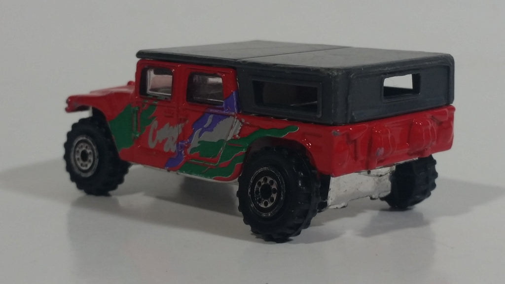 Unknown Brand Hummer Red with Black Roof Die Cast Toy Car Vehicle ...