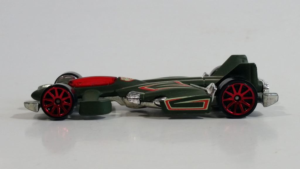2008 Hot Wheels Jet Rides Jet Threat 3.0 Flat Green Die Cast Toy Race ...