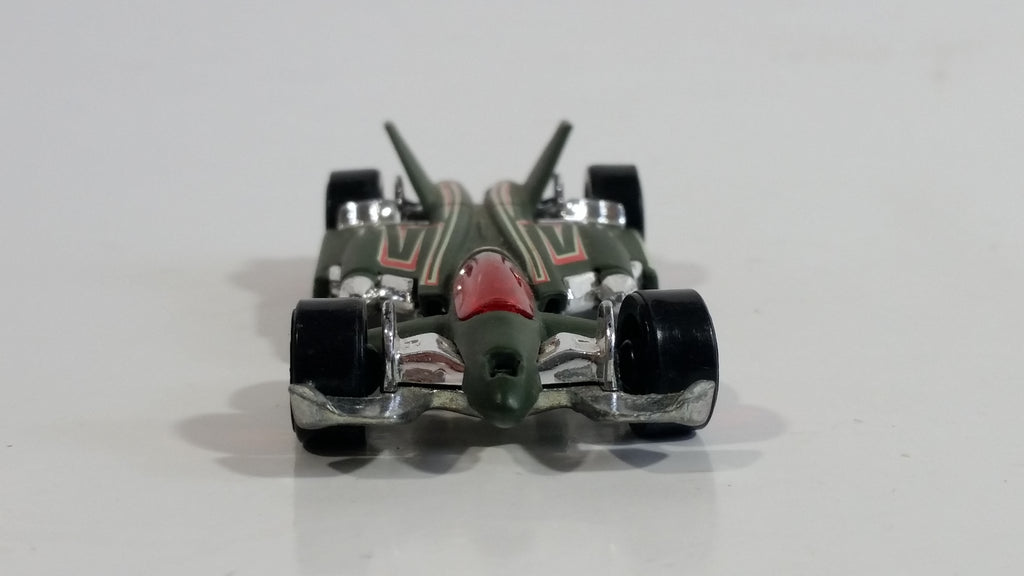 2008 Hot Wheels Jet Rides Jet Threat 3.0 Flat Green Die Cast Toy Race ...