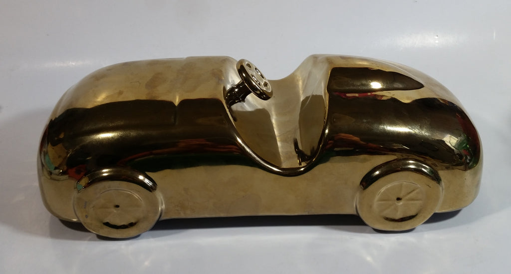 Gold Painted Car Automobile Ceramic Statue Ornament 12" Long – Treasure ...