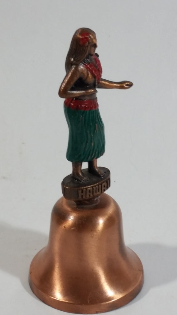 Hawaii Hula Girl 4" Tall Copper Bell Souvenir Travel Collectible ...