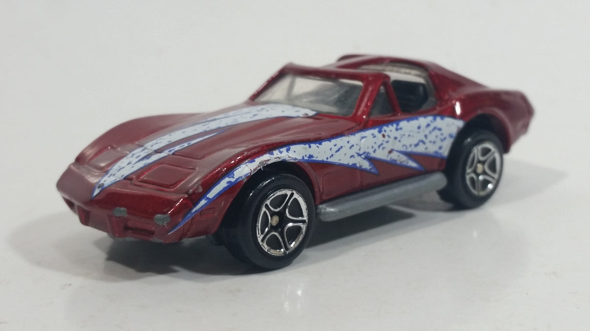 1998 Matchbox Street Cruisers Chevrolet Corvette T-Roof Dark Red Maroo ...