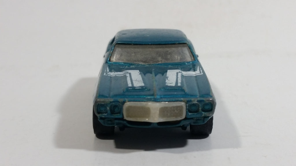 2010 Hot Wheels Muscle Mania 1969 Pontiac Firebird T/A Metalflake Aqua ...