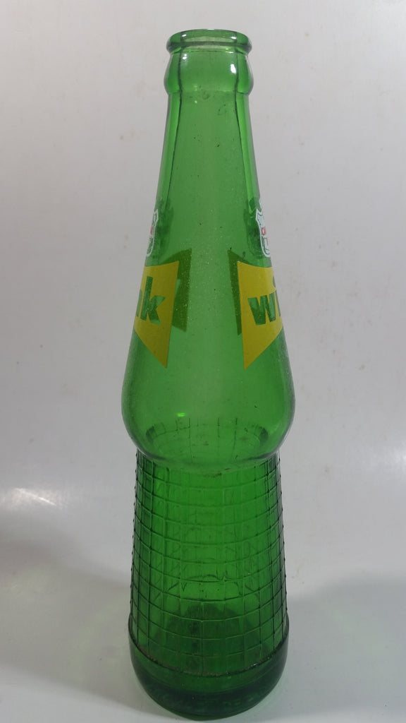 Vintage Canada Dry Wink 9 1/4" Tall Green Glass Soda Pop Beverage Bott ...