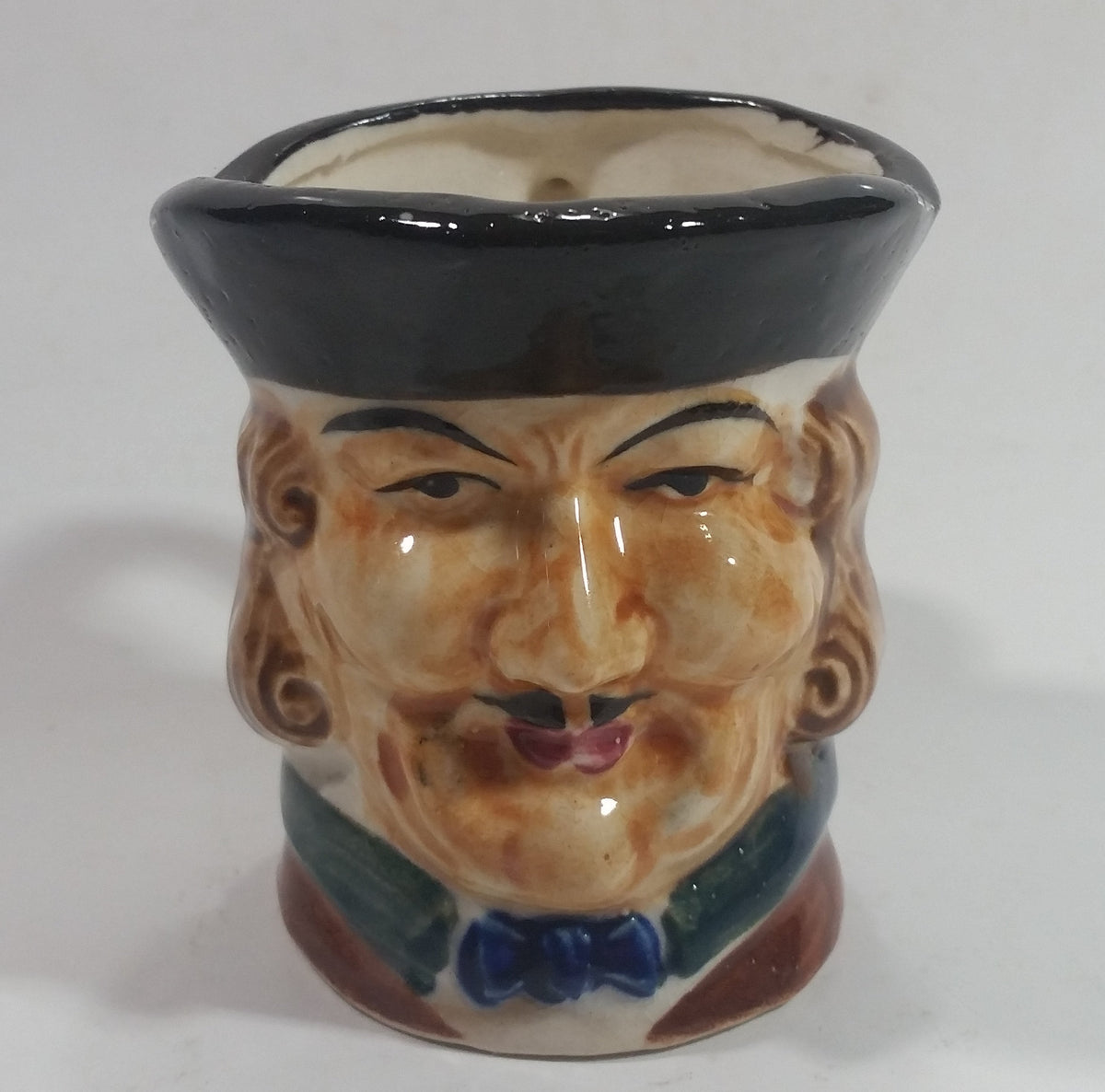 Antique Toby Style 3" Tall Colonial Man Face Mug Hand Painted ...