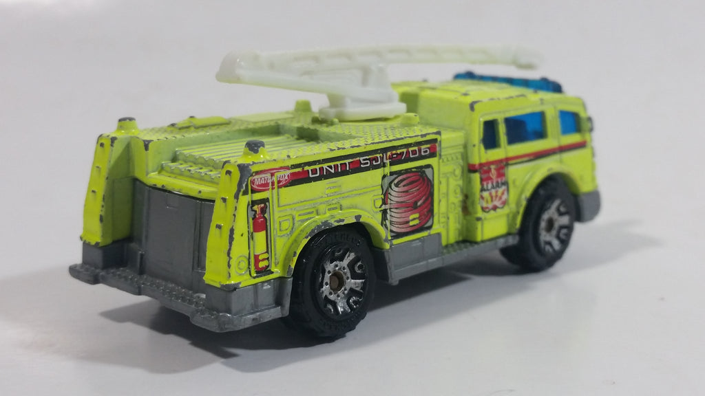 2005 Matchbox Fire 1 Boom Fire Truck Neon Yellow Die Cast Toy Car Fire ...