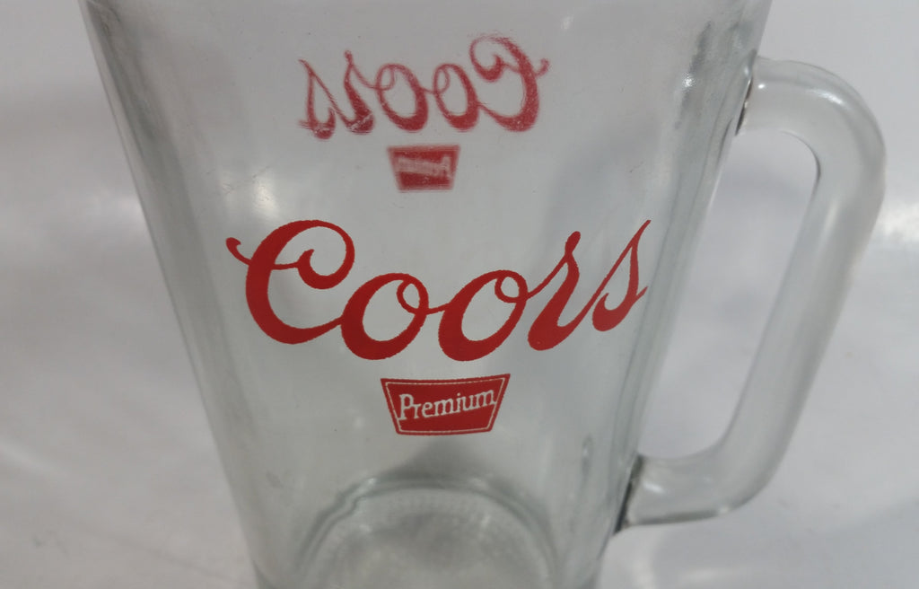 Vintage Coors Premium Beer Heavy Thick Glass 7" Tall Pitcher – Treasure ...