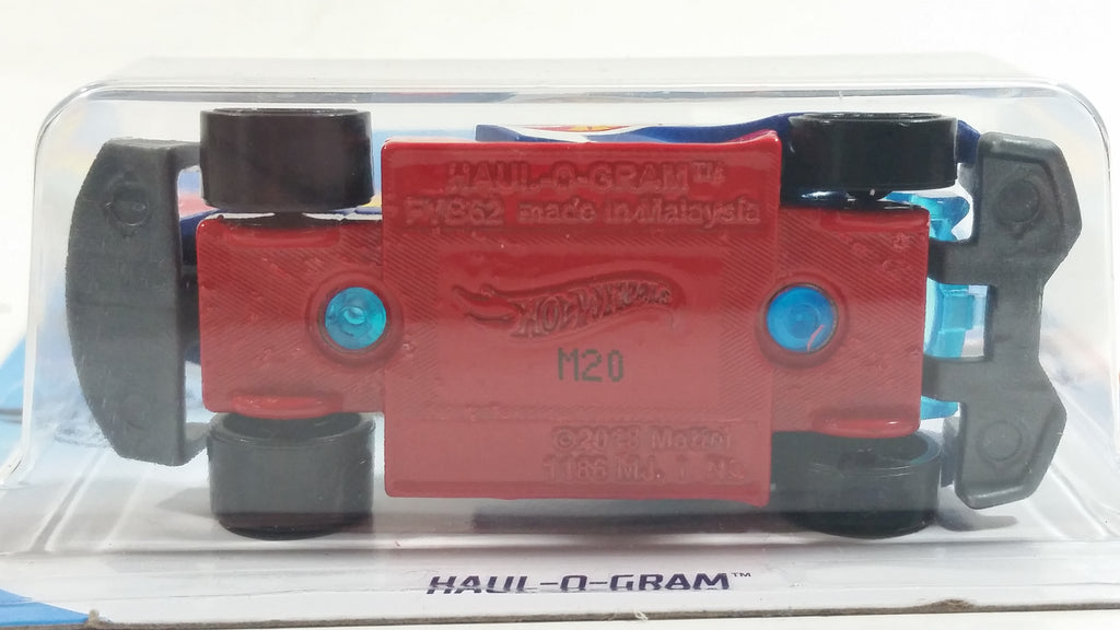 2019 Hot Wheels HW Race Team Haul-O-Gram Transparent Blue Die Cast Toy ...