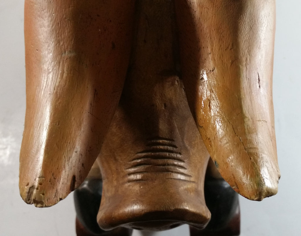 Vintage Super Rare Hand-carved Wooden Rocking Pig Made In Thailand ...