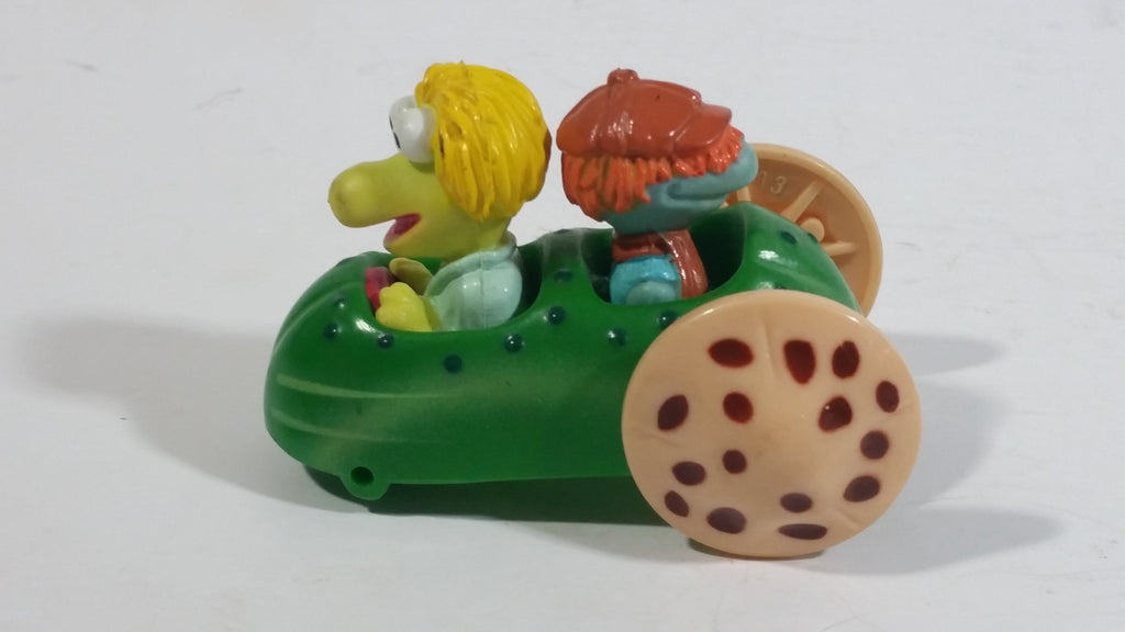 1987-1988 Green Fraggle Rock Wembley and Boober Cucumber Shaped Toy Ca ...