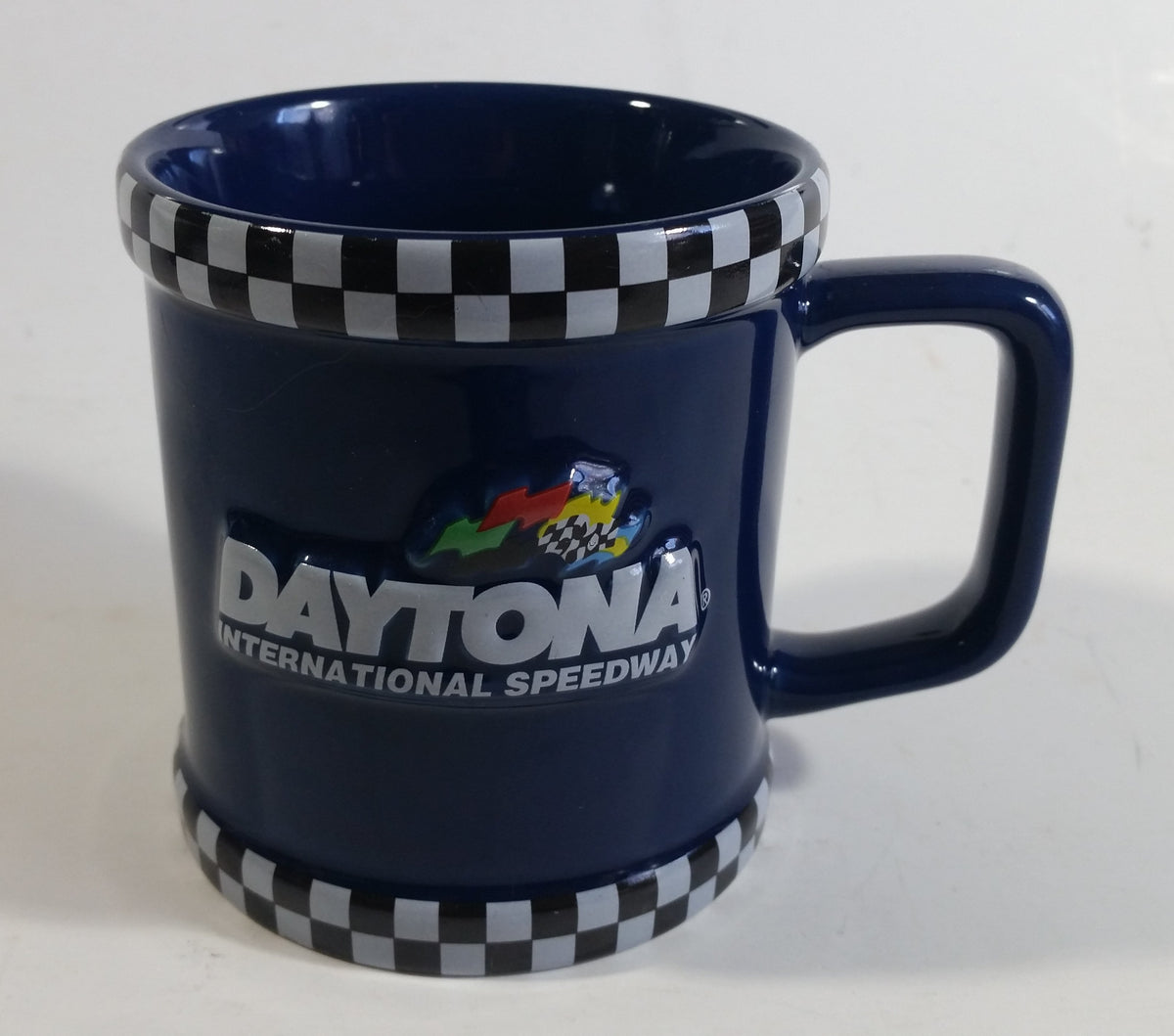 Daytona International Speedway Raised Dark Blue Ceramic Mug Cup ...