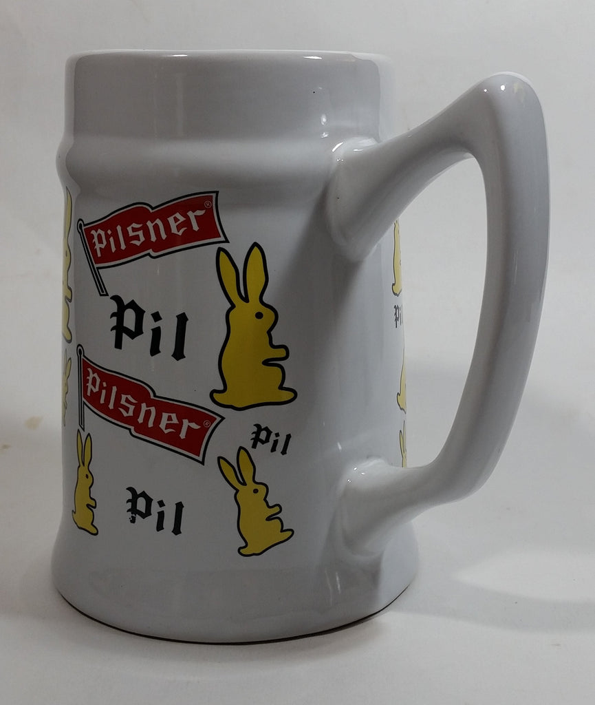 Pilsner Beer Bunny Rabbit Themed 5 1/2" Tall Stein Mug Breweriana Coll ...