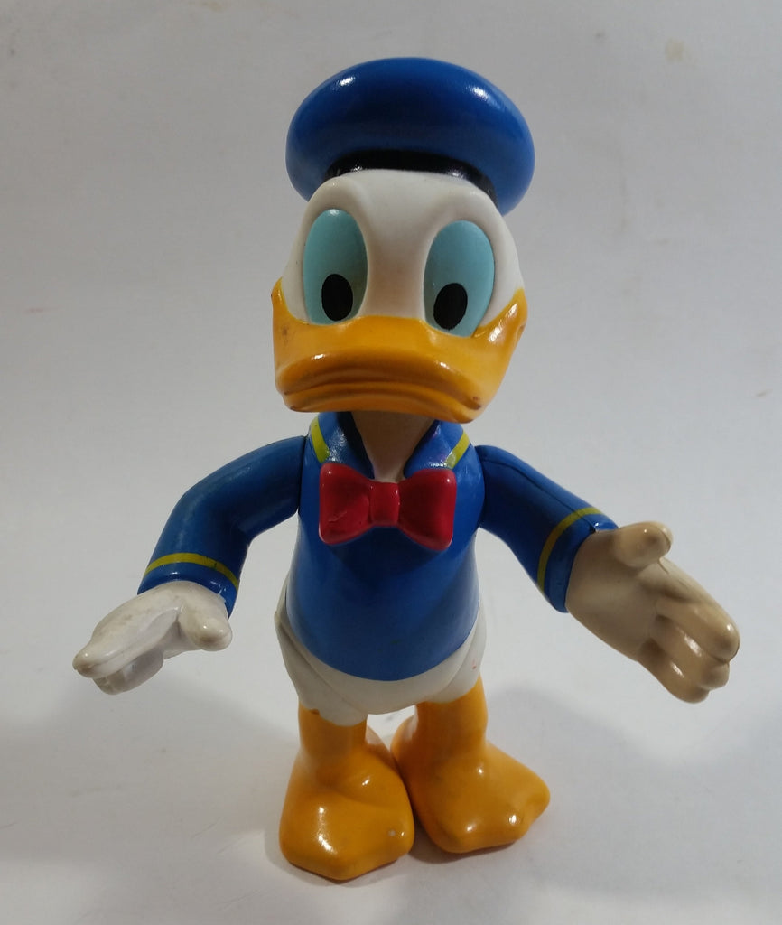 Disney Donald Duck Cartoon Character Hard Rubber Articulated 6 1/2" Ta ...