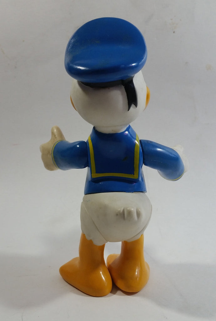 Disney Donald Duck Cartoon Character Hard Rubber Articulated 6 1/2" Ta ...