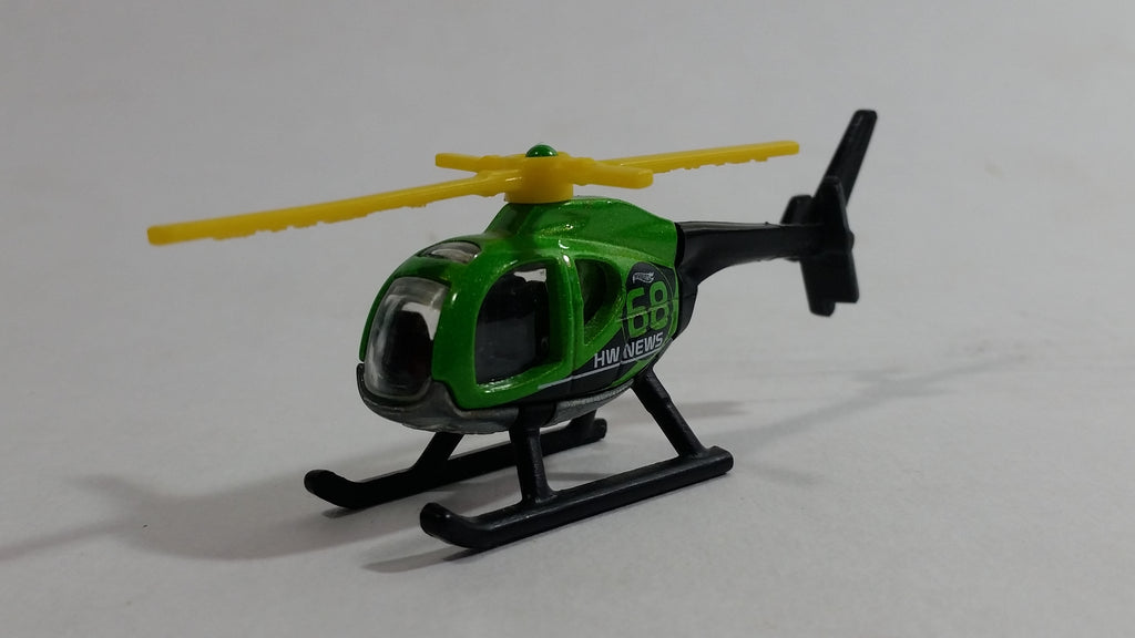 2017 Hot Wheels HW City Works Island Hopper Helicopter Green Black Die ...